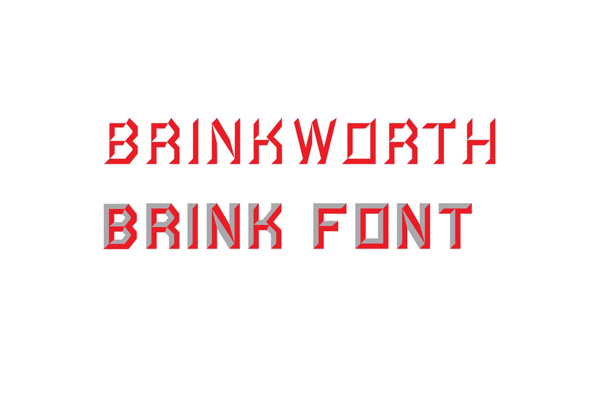 BRINK FONT | Archive | Graphic Design | FUEL